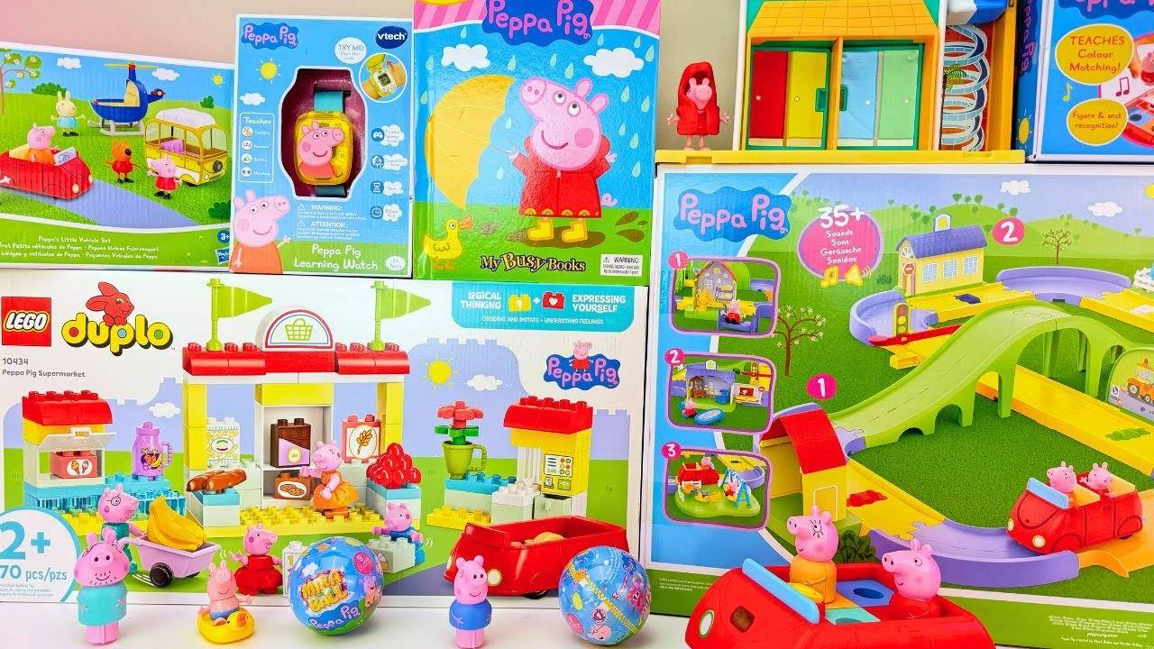 Свинка Пеппа. Распаковка игрушек