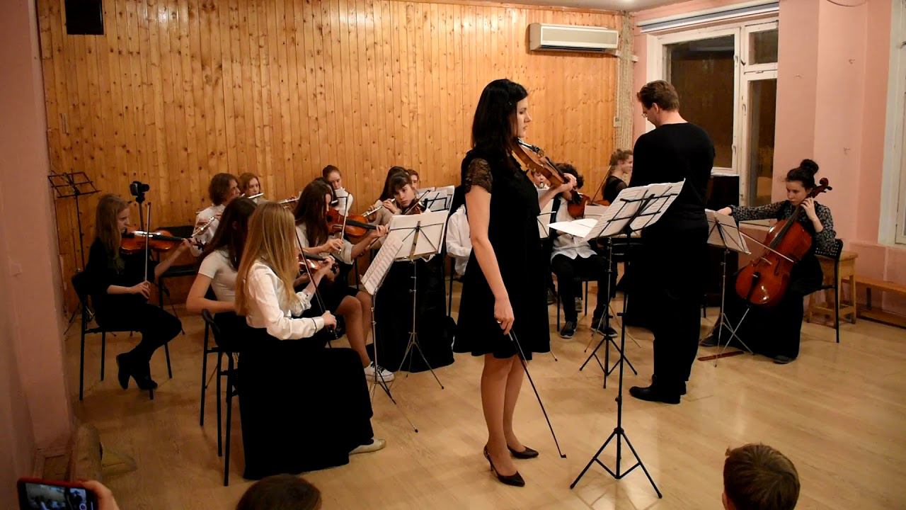 Бетховен. Романс ре мажор. Школьный оркестр - декабрь 2018г.