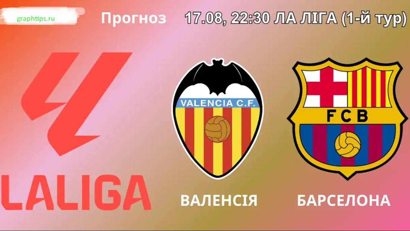 Прогноз. Валенсия - Барселона. Испания Примера. 17 августа 2024