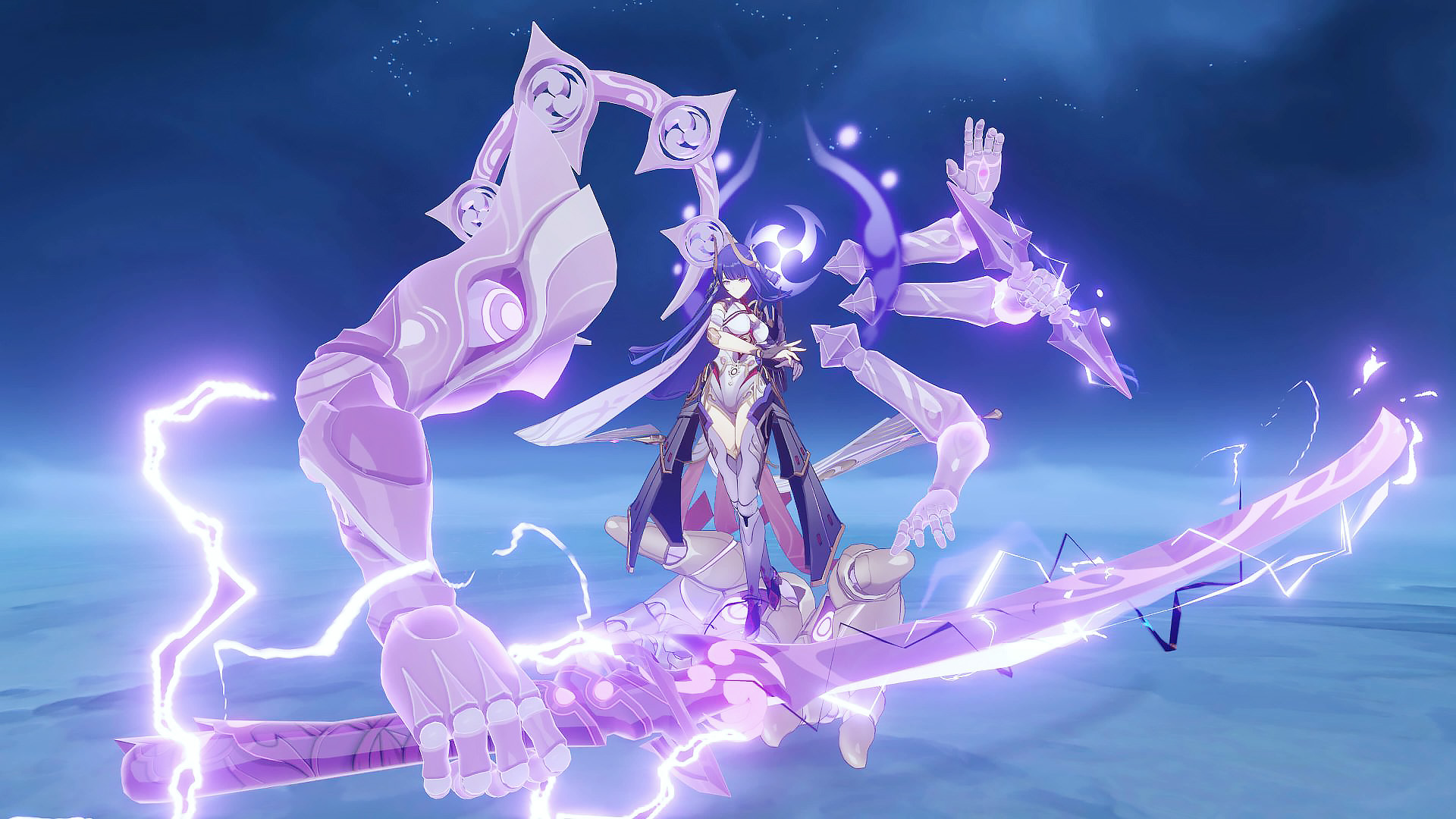 Genshin Impact ► Бой с Райден 90лвл на изи