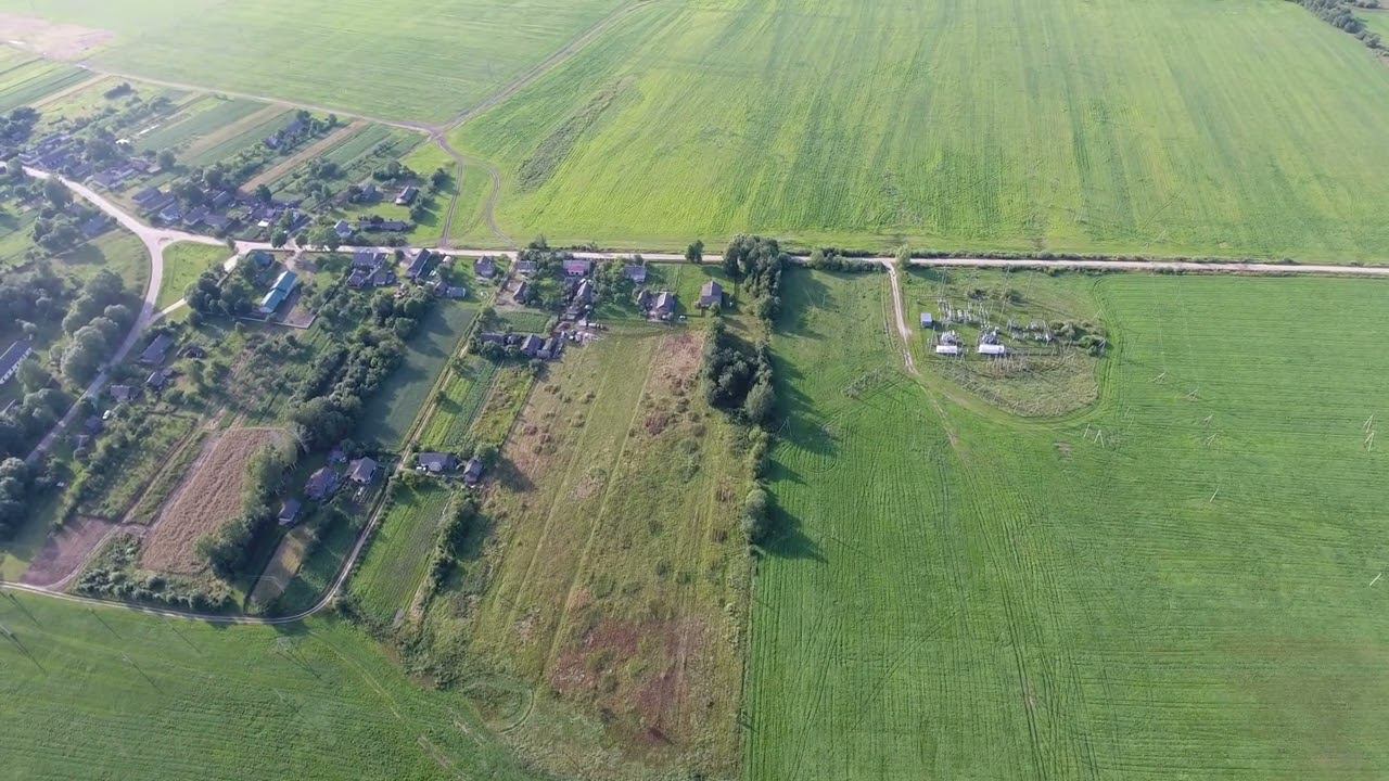Полёты на квадрокоптере в Беларуси. Гродненская область, городской посёлок Желудок в 2017 году