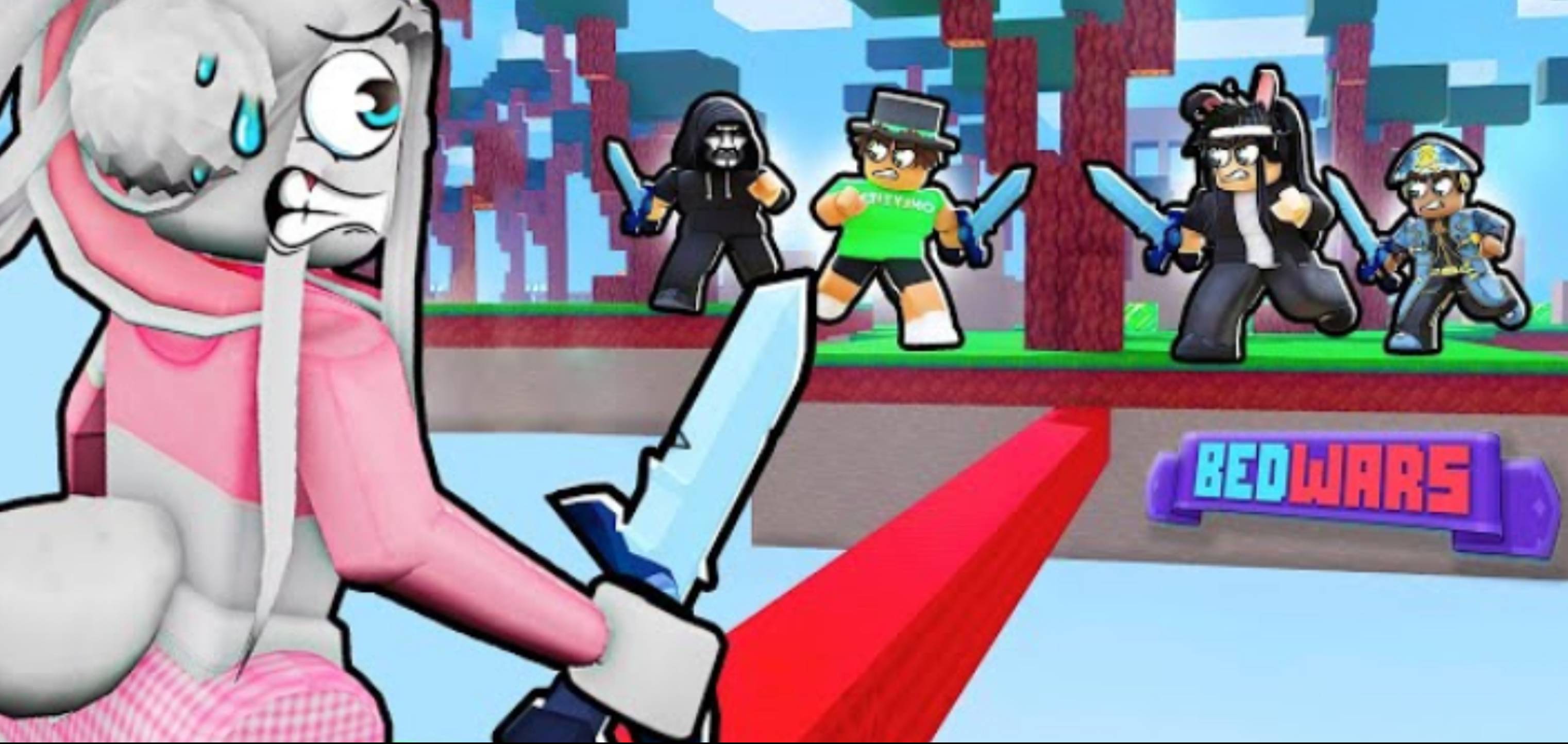 БЭДВАРС В РОБЛОКС ЧЕЛЛЕНДЖ! ТАКТИКА БАФФИ МИЛАФФИ и КОТА МАЛЫША видео не моё