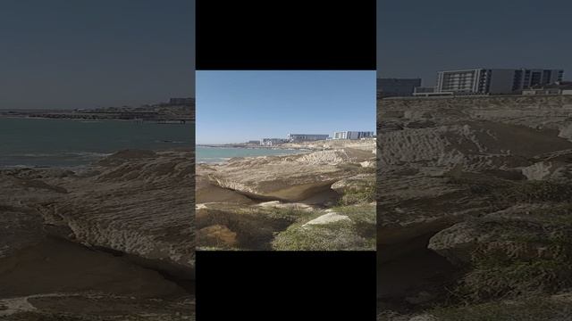 Республика Казахстан. Набережная Каспийского моря. г.Актау. Апрель 2023