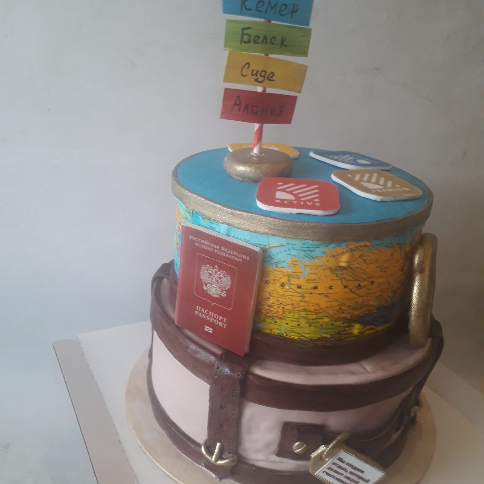 Торт для туристического агенства