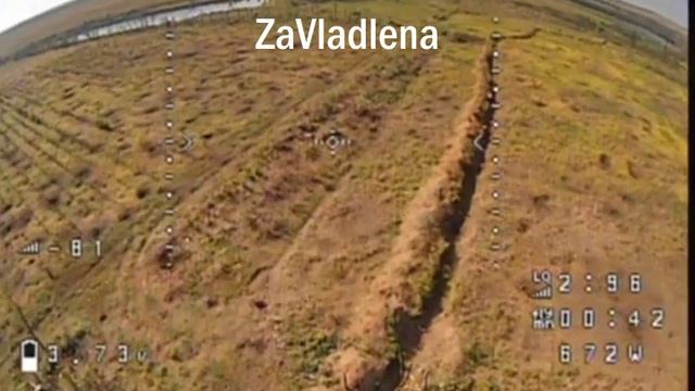 Удар FPV-дроном по блиндажу ВСУ на Артемовском направлении