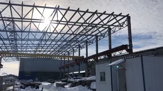 Ангар с опорным краном 5 тнс