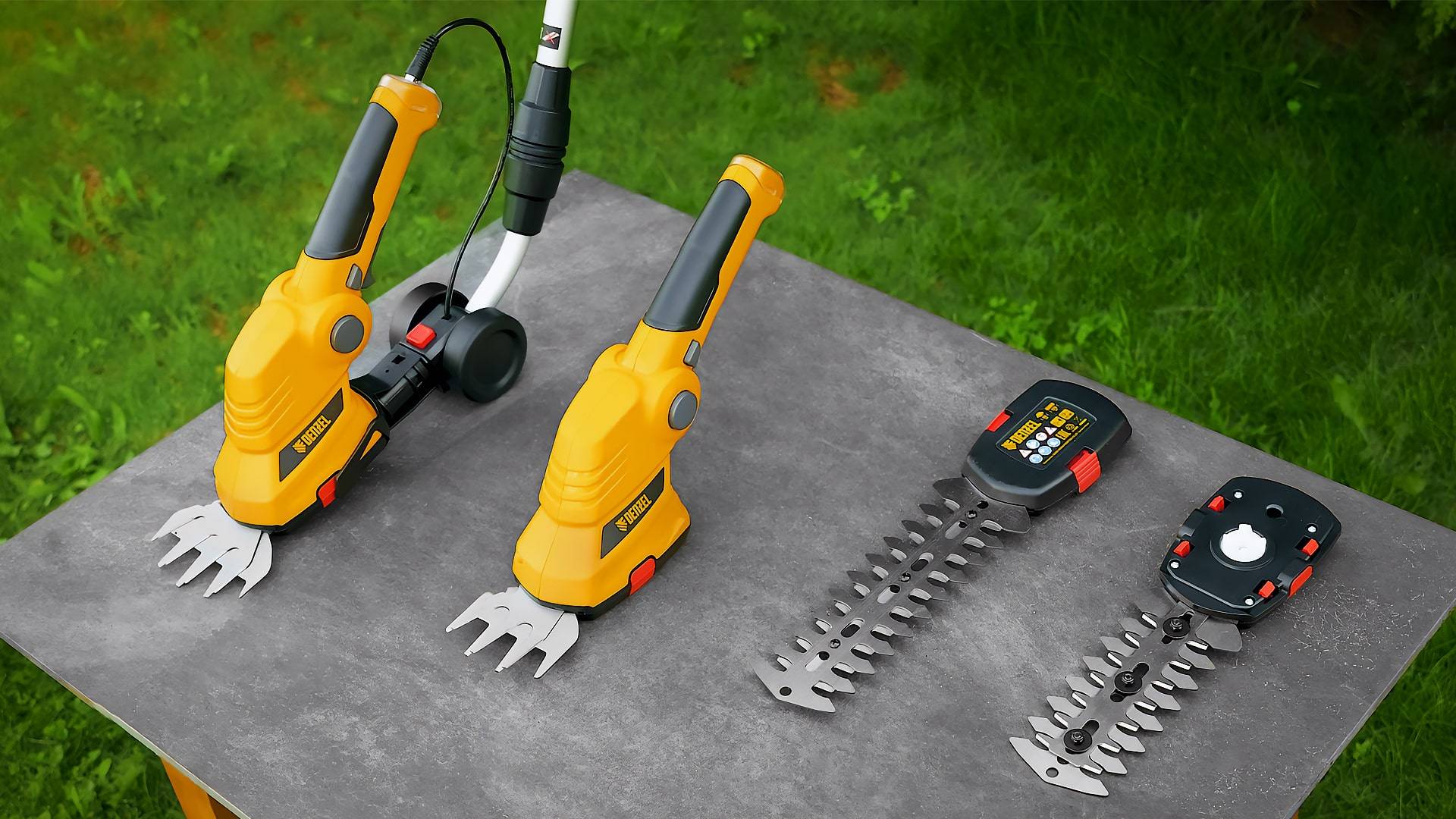 Обзор аккумуляторных ножниц-кусторезов Denzel G801E (96815) и G411 (96817)