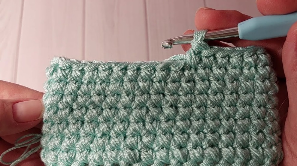 Узор КРЕСТИКИ. Всё дело в захвате нити!