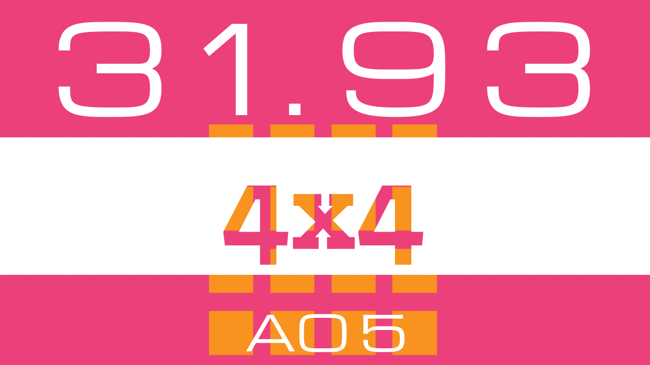 [31.93] 4x4 Average