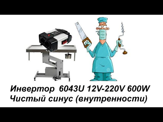 Инвертор 6043U 12-220 (синус) - "внутренности".