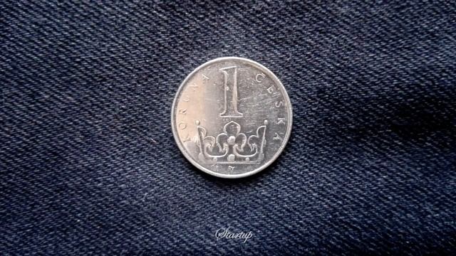 Монеты мира. Монеты Чехии. 1 КРОНА ЧЕХИИ.Нумизматика.Нумизмат.Коллекционирование.Startup №- 66.