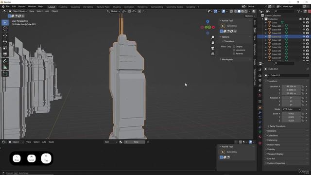 Developing and Industrial Concept Art - Часть 8 - Modelling the Buildings - Part 1