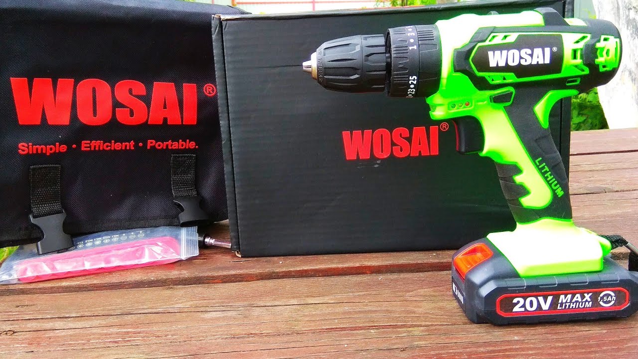 Аккумуляторная ударная дрель WOSAI WS-2020 Cordless Impact Drill Screwdriver