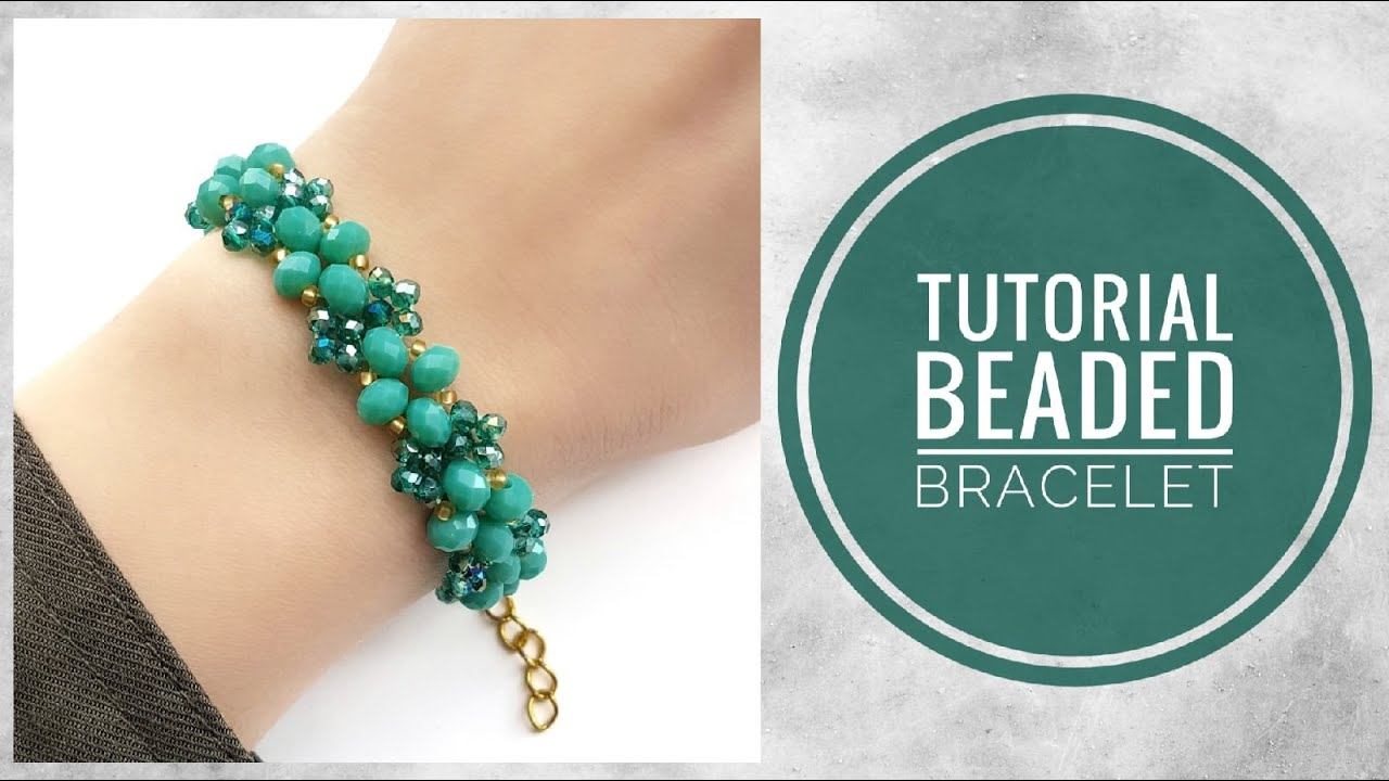 #МК - Браслет из ронделей и бисера | #Tutorial - Bracelet made of rondels and beads