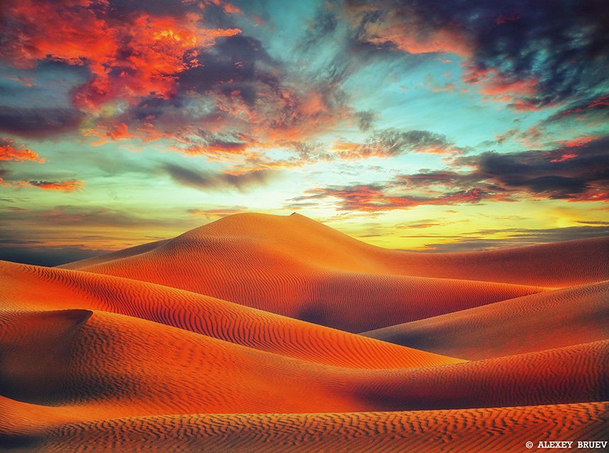 Закат в пустыне