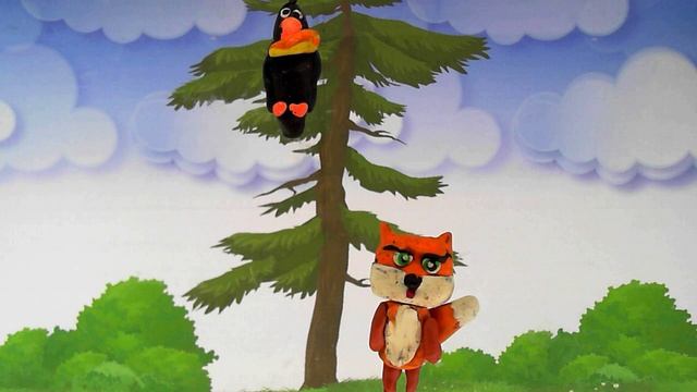 Мультфильм Ворона и лисица