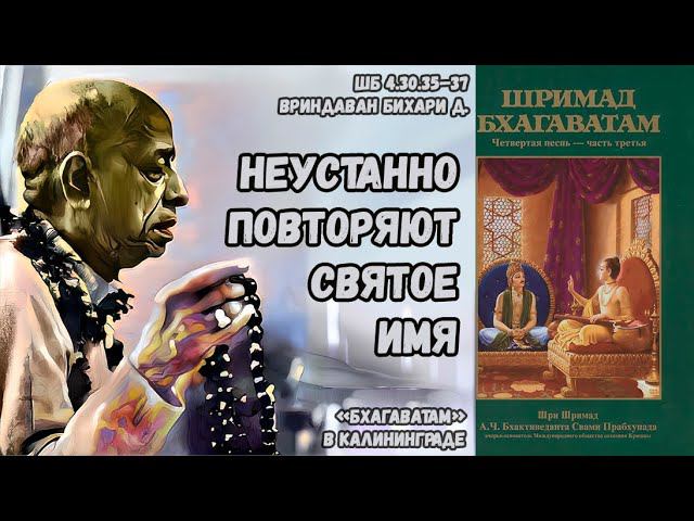 Неустанно повторяют святое имя. Вриндаван Бихари д. ШБ.4.30.35–37