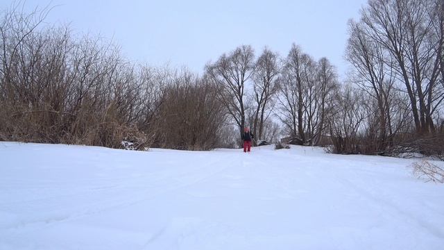 Зимний отрывон на лыжах!