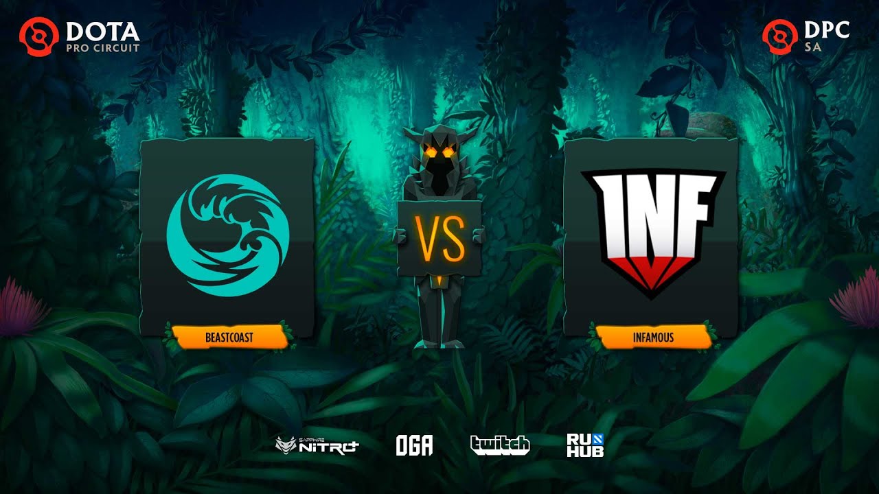 Infamous U. vs BeastCoast Game 1 DPC 2022 Summer Tour - South America Division 1