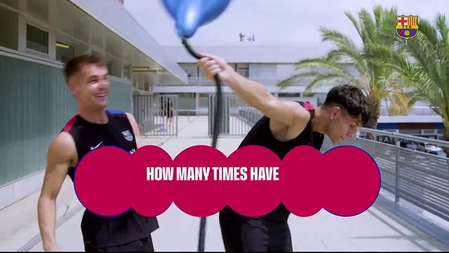 Марк Касадо и Эктор Форт в челлендже взрывающихся воздушных шариков