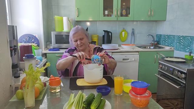 Блинный торт.салат новинка.апельсиновый сок