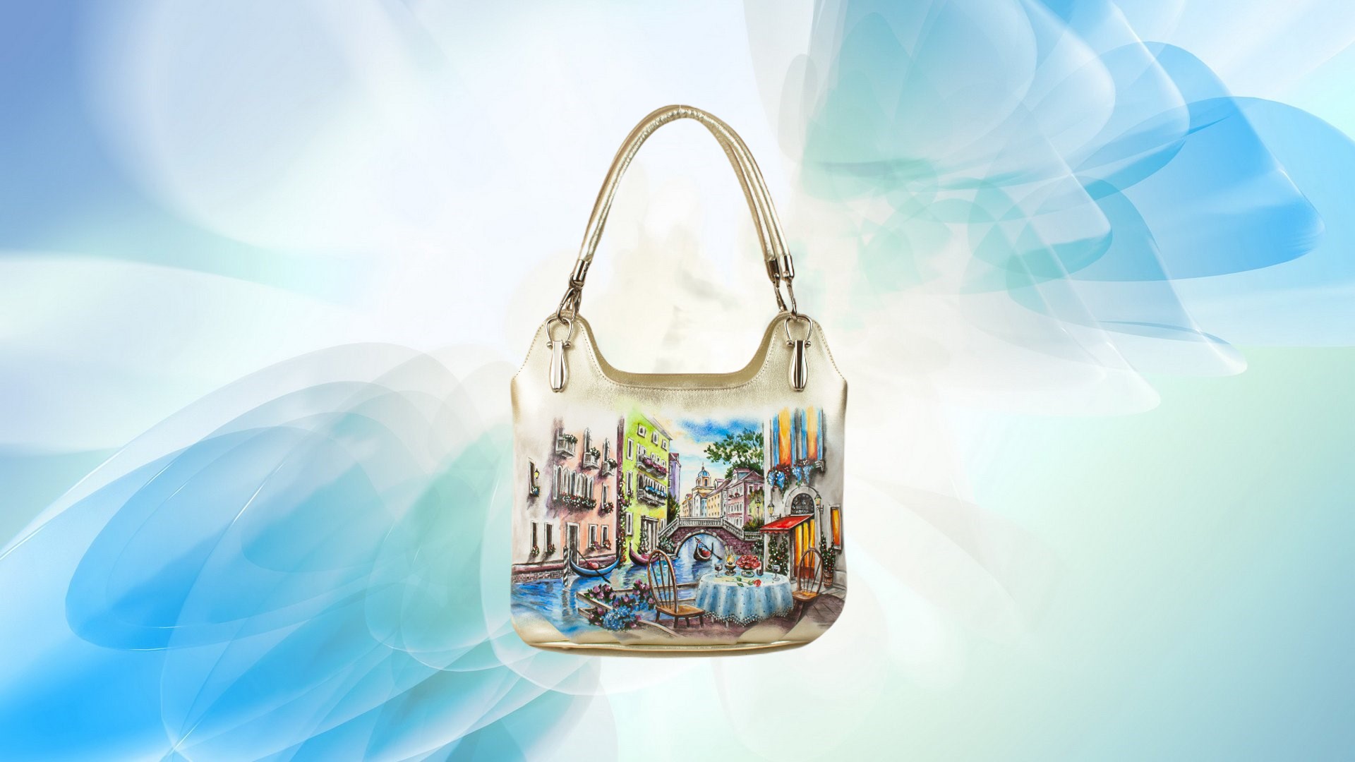 Средняя сумка "Каналы Венеции" Pelle Volare