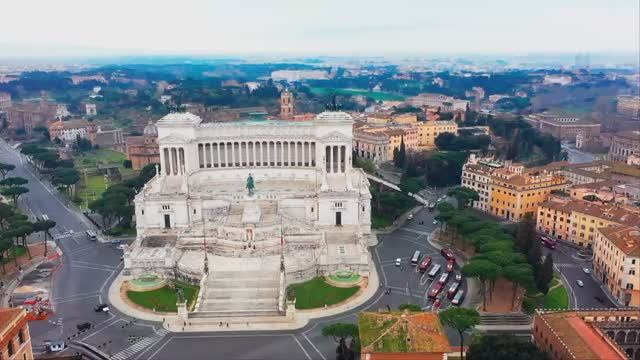 Рим Полеты над Римом Видео картина Красивые виды Рима с фоновой музыкой Музыка для отдыха