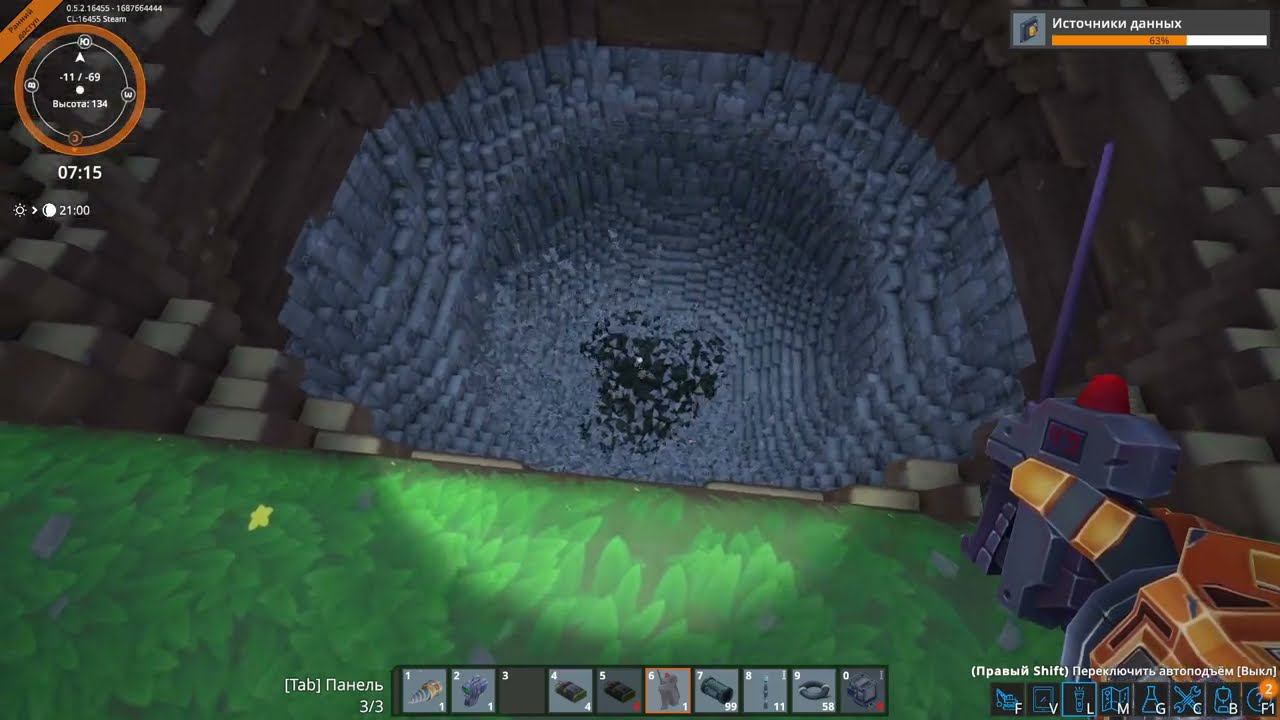 Foundry - Update 1. Эпизод 4. Блоковая переплавка стали, ксеноферита и добыча оллюмита