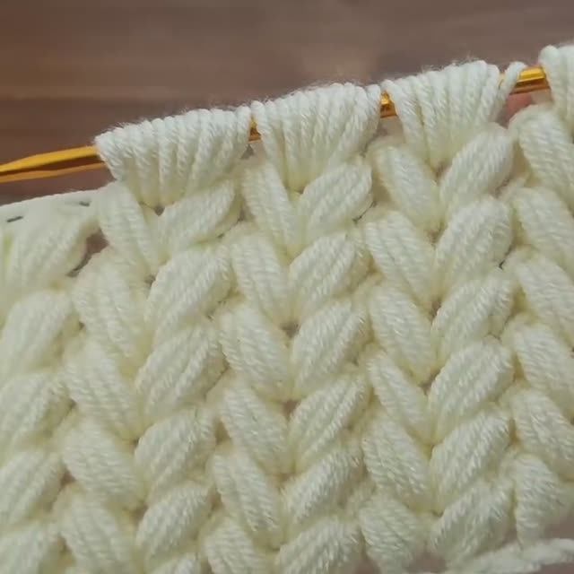 Удивительно ? Супер Простой Узор Для Вязания Крючком по-Тунисски Для Начинающих
