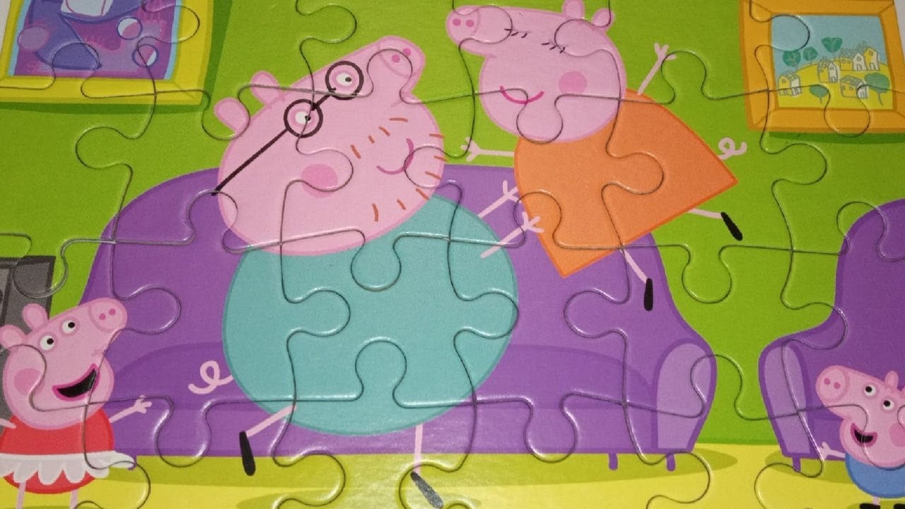 Пазл Свинка Пеппа, Семейный балет - собираем пазлы для детей | Polinka-Vitaminka