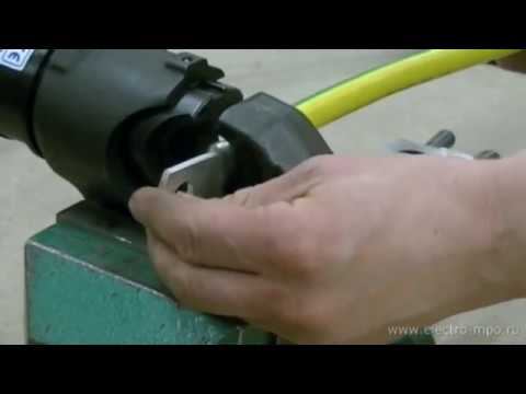 Как обжать наконечник большого сечения?