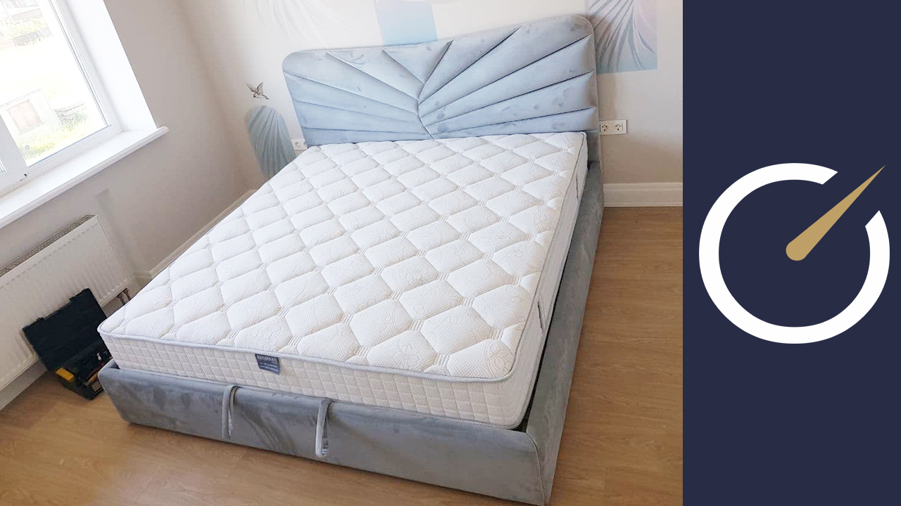 Кровать в небесно-голубом цвете Пианта / Pianta