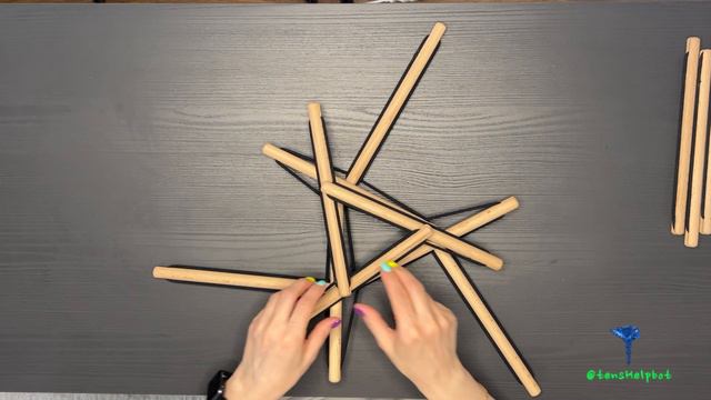 Модель тенсегрити из 12 деталей, tensegrity @tensHelpbot, арт объект, 3д модель,анатомическая модель