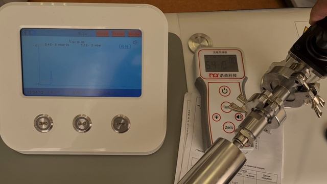 Гелиевый течеискатель NOY NHJ Китай определение калибровочной течи #гелиевыйтечеискатель