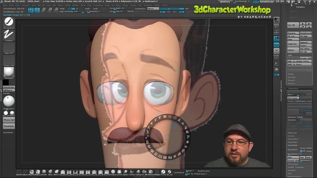 ZBrush - Male Bust Mini Course - 2 Detailing Out a Head