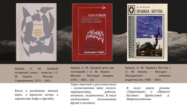 Виртуальная выставка к 90-летию писателя Олега Куваева