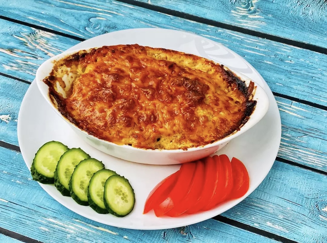 Картофельно-мясная запеканка.