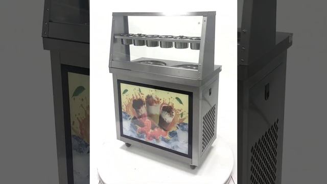 Фризер для ролл мороженого KCB-2Y Foodatlas (контейнеры, световой короб, 2 компрессора)