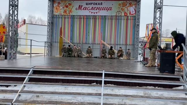 Показательные выступления СПК "Ратник" на Масленице 2024 Верховажье.