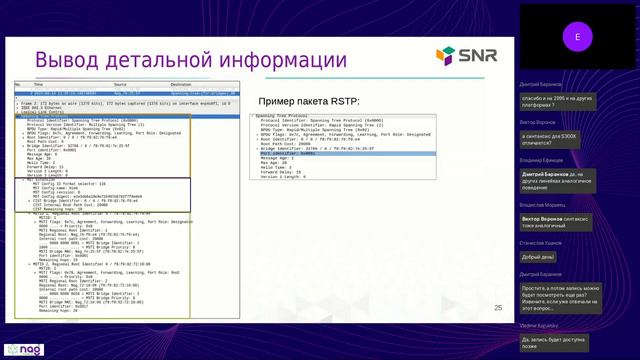 Сравнение протоколов  STP, RSTP, MSTP, ERPS на коммутаторах SNR