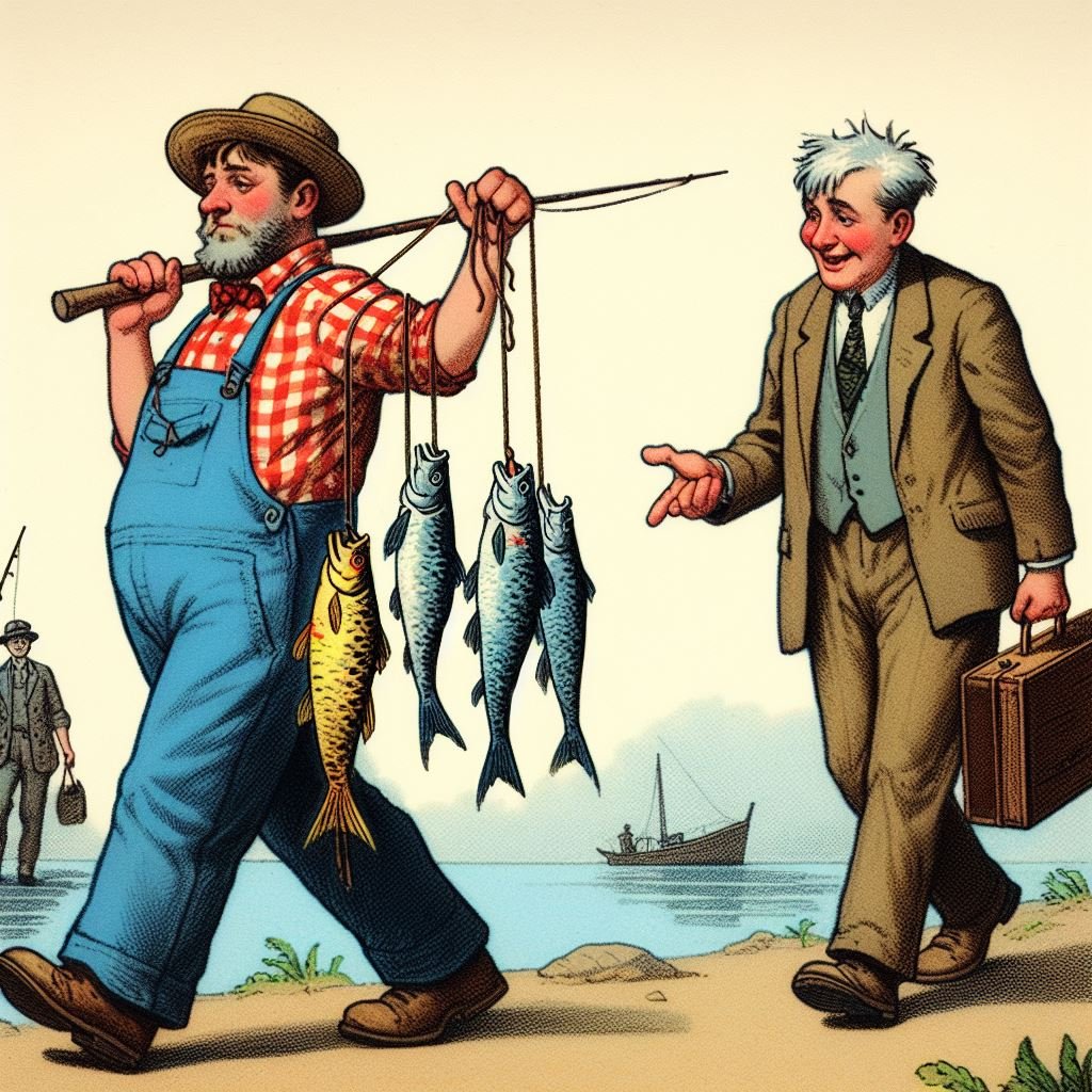 06-02 Золотая рыбка исполнила желания рыбака