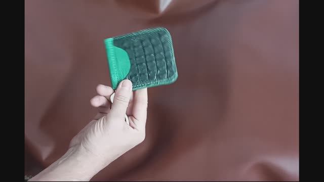 Зажим для денег из кожи