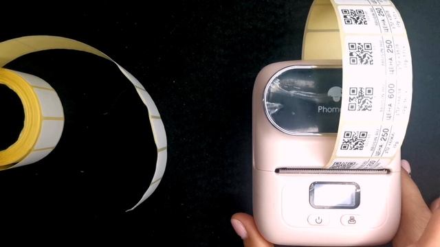 Принтер блютуз. Печать ценников. Phomemo m110