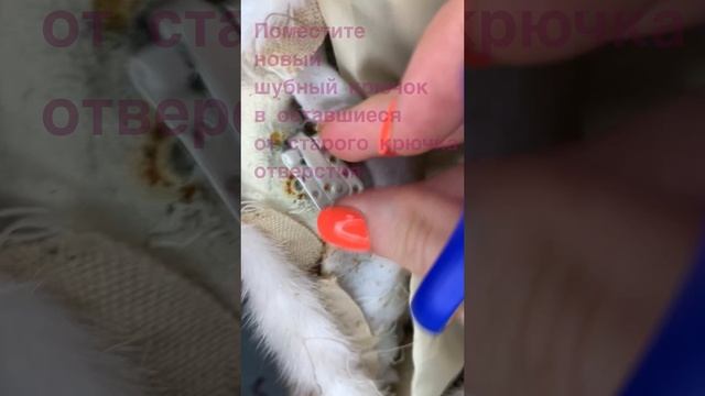 Как просто заменить крючки на шубе