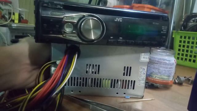 JVC warning chk wiring then reset unit