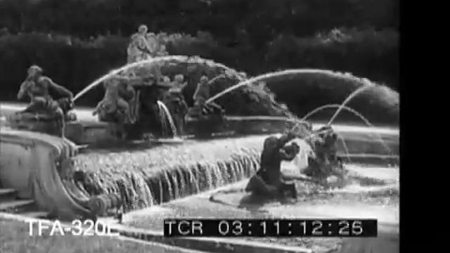 Кинохроника, Королевский дворец в Казерте, Италия, 1901 г. Royal Palace of Caserta, Italy