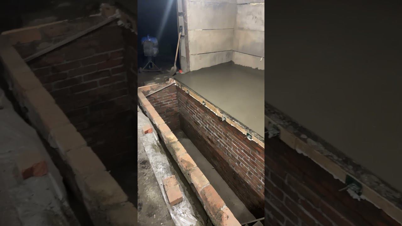 Часть пола готова.