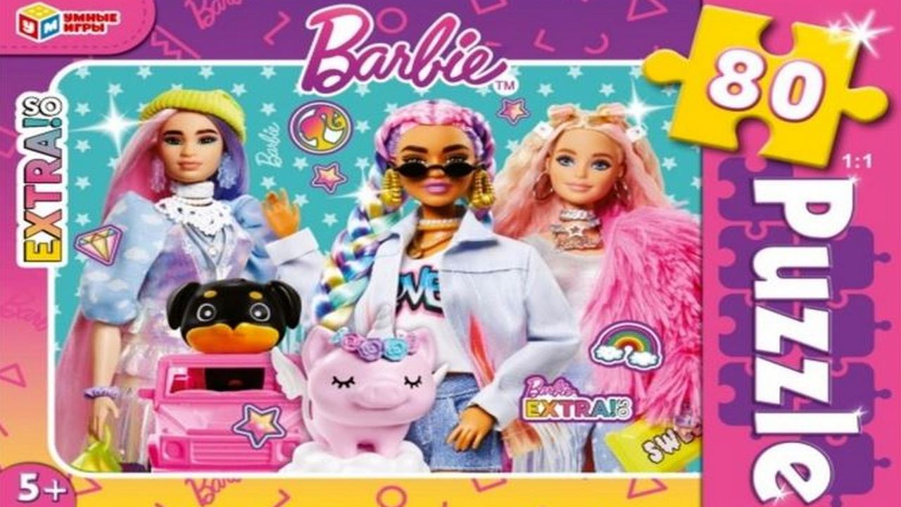 Пазл Барби - собираем пазлы для детей | Polinka-Vitaminka