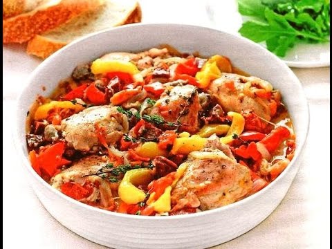 ЦЫПЛЕНОК ТУШЕНЫЙ В КАЗАНЕ С ОВОЩАМИ