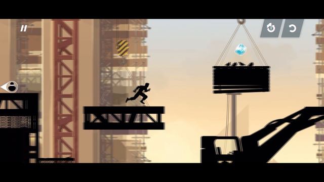 Прохождение мобильной игры Vector | Сюжетный режим | Стройплощадка | 2-7 уровень